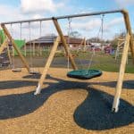Timber 2 Bay Team Swing | Playdale