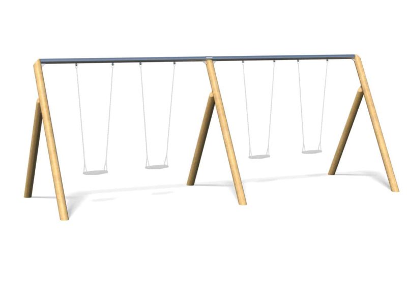 Timber Team Swing By Playdale Playgrounds - Made In The UK