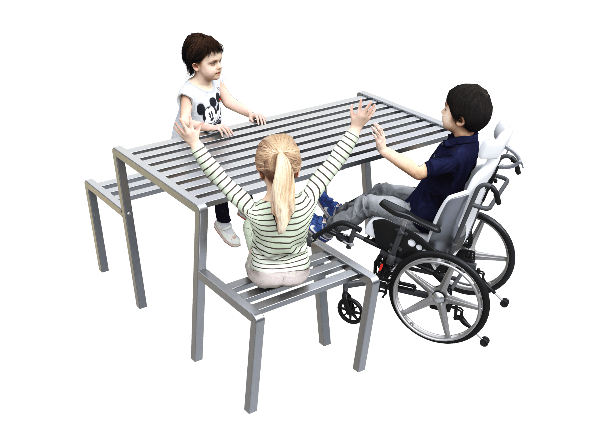 City Inclusive Picnic Table By Playdale Playgrounds - Made In The UK