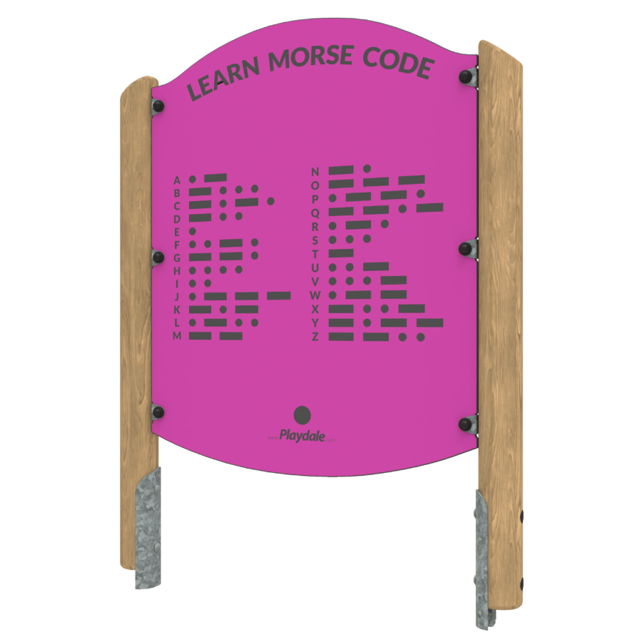 Morse Code Panel By Playdale Playgrounds - Made In The UK
